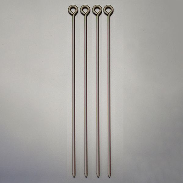 材質：鉄（艶消し黒亜鉛メッキ）サイズ(W×D×H)mm：全長330(首下300)×線径φ9mm最大口幅：20mm入数：4本EA628ZE-100楽天 HD店　