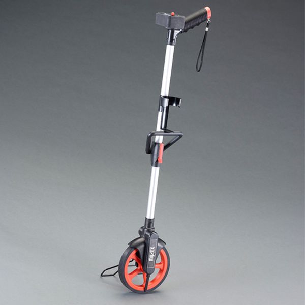 測定範囲：10cm〜10km目盛：10cm精度：±1%収納サイズ：500mm全長：1000mm車輪径：190mm重量：1200gスプレーホルダー付入数：1台EA720F-34楽天 HD店　