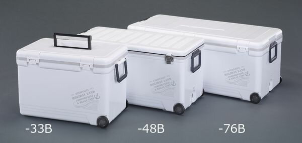外寸：約574(W)×315(D)×369(H)mm内寸：約455(W)×220(D)×270(H)mm容量：33L重量：4.05kgカラー：ホワイト材質：本体:ポリプロピレン 断熱材:発泡スチロール断熱材の材質：発泡スチロール収納目安：3...