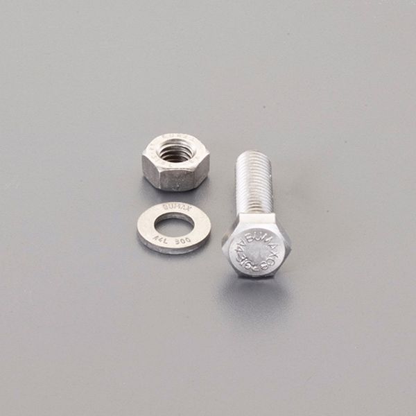 ボルトサイズ：M10×30頭対辺：16mm材質：ステンレス全ネジ規格：ISO 8.8高強度六角ボルト・ナット・ワッシャーが一つずつ入ったエスコオリジナルセット高強度、耐食性、耐熱性、非磁性、焼付き性SUS304(A2-50)の4倍、SUS3...