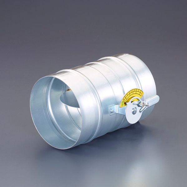 サイズ（D）：φ100mmサイズ（L）：132mm材質：鉄（亜鉛メッキ）ガイド式空気の流れる量を調節するダンパーです羽根の開閉をハンドルなど手動で操作します入数：1個EA997DD-100楽天 HD店　