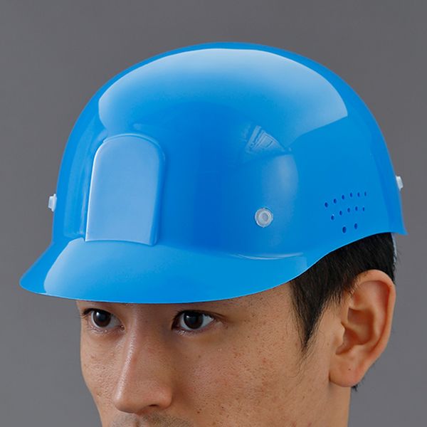頭サイズ：52〜60cmカラー：ブルー重量：約160g材質：ポリエチレン厚生労働省「保護帽の規格」合格対象品ではありません。通気孔穴付きちょっとした衝撃時に頭を守る軽作業帽重量約160gの軽量タイプ入数：1個EA998CN-3楽天 HD店　