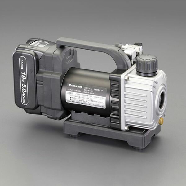 メーカー：パナソニック型番：EZ46A3K-Bモーター：60W排気速度(L/分)：18V：25.8 14.4V：20.6到達真空度：135ミクロン(18Pa)ローター方式：シングルステージサイズ：116×270×165(H)mm(1.8V5...