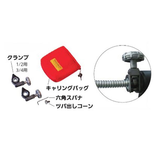 メーカー：レッキス工業（REX）型番：424980EA200RX用[セット内容]：ツバ出しコーン、ツバ出しクランプ×2個、1/2”、3/4”用ライナー、六角棒スパナ、キャリングバッグ入数：1ST000012329796楽天 HD店