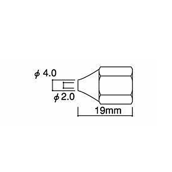 メーカー：白光（HAKKO）型番：A1083[EA305HF-2用]ノズルサイズ：φ2.0×19mm入数：1個000012329854楽天 HD店