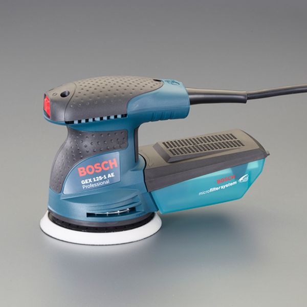 メーカー：ボッシュ型番：GEX125-1AEペーパーサイズ：φ125mm（マジック式）電源：AC100V、250W回転数：7500〜12000rpm本体サイズ：122(W)×150(H)mm重量：1.3kgコード長：2.5m付属品：マイクロ...