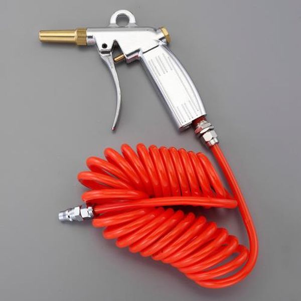 ●ホースサイズ(内径×外径)…5×8mm●ホース長(使用範囲)…6m（4.5m）●最高使用圧力…1.2MPa●材質…ガン：アルミ製ホース：ウレタン樹脂●ノズル取付ねじ…M12×1.25●ホースがよじれにくいスイベル金具付●静音ノズル(真鍮製...