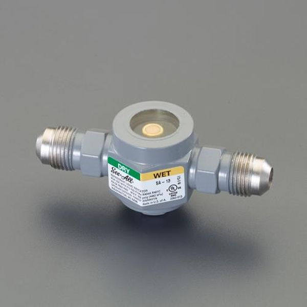 ●接続径…3/8”フレアー(オス)●窓サイズ…φ28.7mm●使用圧力…4.48MPa●適用冷媒…R12、R22、R134a、R404A、R407C、R407F、R410A、R502、R507、R448A、R449A、R450A、R513A...