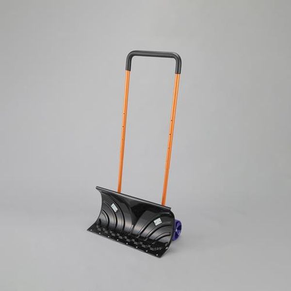 ●先端サイズ(mm)…660×320●全長(mm)…1200〜1500(4段階調節)●重量(kg)…3.85●材質…ABS樹脂、ポリプロピレン、アルミ合金（塗装）、PVC●キャスター付で少しの力で効率よく除雪作業ができます。●幅広仕様と長さ...