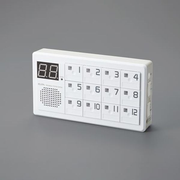 ●音量…約90dB/50cm※音量大時●電波到達距離…約120m(見通し距離)●電源…DC4.5V ACアダプター付属●サイズ…180×38×100(H）mm●重量…約215g●使用温度範囲…0℃〜40℃●付属品…取付ネジ 2本(Φ3×20...