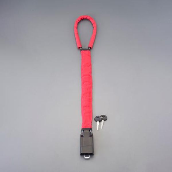 ●サイズ…全長：695mm（プレート含む）ロック部：103×48×59mm●重量…約440g（キー除く）●材質…ロック部：ABS樹脂、スチールシリンダー：亜鉛ワイヤー被膜：PVC保護カバー：ポリエステル●特殊専用キー3個付●簡単取付け、取外...