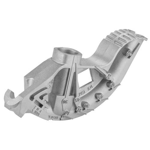 ●用途及び呼び…薄鋼電線管：3/4”（19.1mm）厚鋼電線管：1/2”（12.7mm）R：6”（153mm）●重量(kg)…0.71●材質…アルミニウム●目盛…10°・22°・30°・45°・60°・90°●適合ハンドル…EA547DH-...