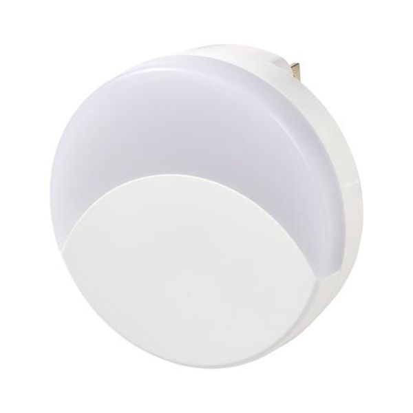 ●検知方法…明暗センサー●電源…AC100V●定格周波数…50Hz/60Hz●定格消費電力…0.4W●光源…白色LED1灯●全光束…10lm●点灯開始照度…約5lx●サイズ…φ68×28mm●重量…49g●屋内専用（コンセント差込式）●セン...