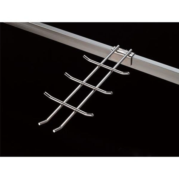 ●規格…Wフック●全長(mm)…303●材質…スチールにクロームメッキ●モップ収納ラック用フックです。●組み合わせて使用できる商品は下記の関連商品を参照ください。EA928AB-819楽天 HD店　