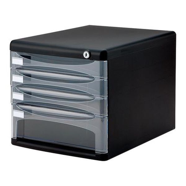 ●サイズ(W×D×H)mm…271×362×260●引出し…A4浅型×3A4深型×1●引出し内寸(mm)…浅型：241×316×36深型：239×316×79●材質…本体：ポリプロピレン、引出し：スチロール樹脂●重量…2.35kg●入数…1...