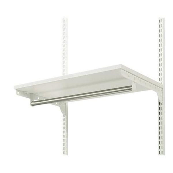 ●棚(W×D×H)mm…750×400×19●パイプ(mm)…φ25×750●材質…棚板：パーティクルボードパイプ：ステンレス巻鋼管ブラケット：スチールパイプ受：ナイロン66●耐荷重…棚板・パイプ合わせて35kg●付属品…落下防止ストッパー...