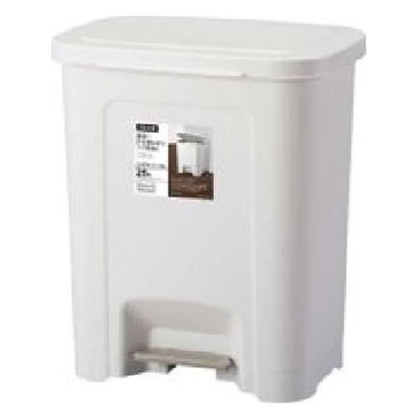 ●容量…35L●サイズ(mm)(W×D×H)…399×306×546●重量…1.7kg●材質…本体・フタ・袋止め・ペダル：ポリプロピレン、ロッド：スチール(クロームメッキ)●カラー…ホワイト●ペダル開閉式ダストボックスEA995AA-398...