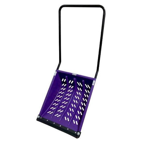 ●先端サイズ(mm)…480×560●全長(mm)…1160●重量(kg)…3.1●材質…本体：ポリエチレン先端：熱可塑性エラストマーハンドル：スチール●穴あき加工のため軽量で雪離れが良く作業効率が高いダンプです。●先端は柔軟性のあるエラス...