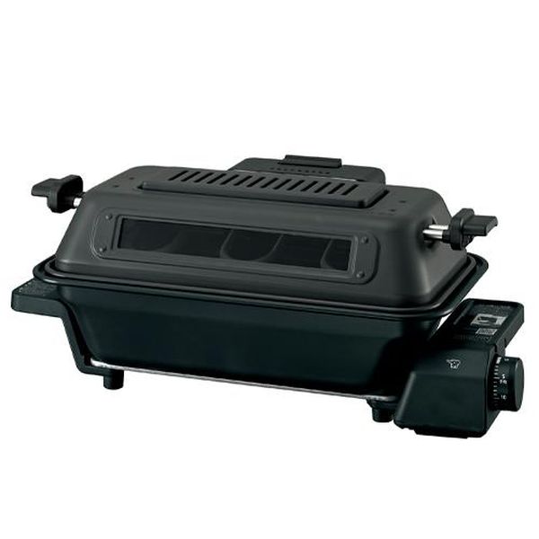 ●焼き網サイズ(mm)…350(W)×170(D)●消費電力…1100W●サイズ…495(W)×270(D)×195(H)mm●重量…4.6kg●付属品…魚取器●色…チャコール●タイマー…30分計●多彩なグリル料理が楽しめるマルチロースター...