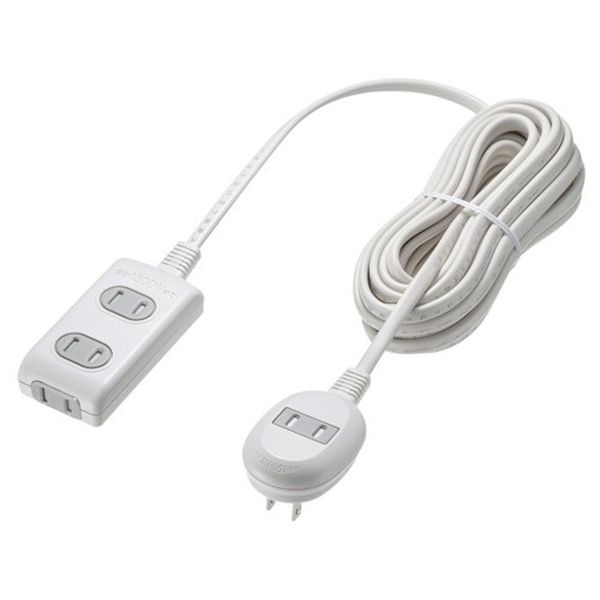 ●コンセント…2P×4口●コード長…7m●定格容量…15A・125V（1500W）●プラグ…2P（L型、絶縁キャップ付き）●サイズ…86(W)×44(D)×20(H)mm●重量…585g●差込口/形状…ノーマル●サイズ/差込口ピッチ（mm）...