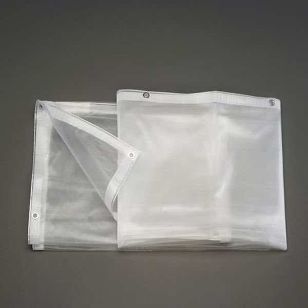 ●サイズ(m)…1.8×5.4●厚み(mm)…約0.24●材質…本体：ポリプロピレンハトメ：アルミニウム●耐候性…約1年（使用状況・天候等により耐久期間は異なります)●用途…建築工事、解体工事の壁面養生等●カラー…ナチュラル●ハトメピッチ…...