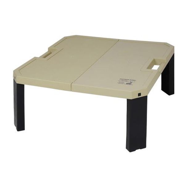 ●材質…本体・脚：ポリプロピレン●耐荷重…3kg(均等)●サイズ(W×D×H)mm…使用時：550×550×230収納時：550×60×280●セット内容…テーブル本体1個、脚4本●重量…1.1kg●脚を差し込むだけで組立簡単。●脚はテーブ...