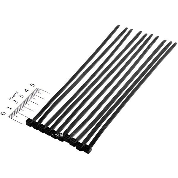 カラータイラップです。200mm 幅4.5mmブラック10本セット303-126C楽天 HD店　