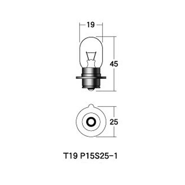 ノーマルバルブ 6V15W ヘッド球(上下切替えのない車) (クリア) 1箱 (10個入り)です。汎用B-2052楽天 HD店