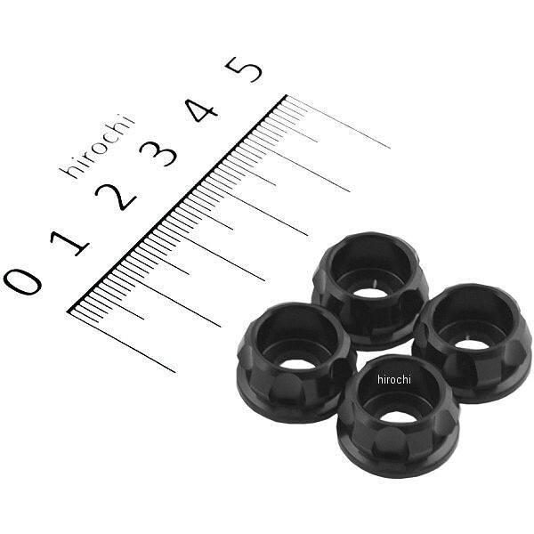 プレミアムゾーン キャップボルトカラーです。汎用サイズ:M6ボルト用カラー:黒4個入りこだわりの日本製繊細で丁寧な削りを施した匠の仕上げ色彩がきわだつ優美なアルマイト仕上げ91920楽天 HD店　