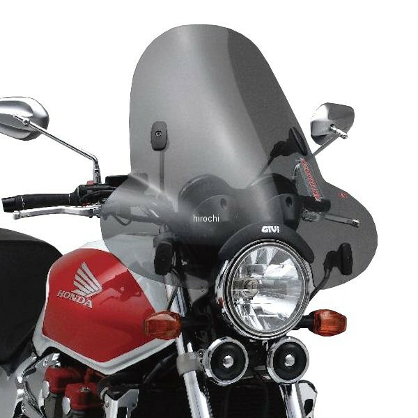 ジビ GIVI A650 ユニバーサルスクリーン汎用カラー:セミスモークサイズ:高さ500mmX幅615mmフロントフォーク＆バーハンドルクランプタイプ22.5φ、25.4φのバーハンドルに取付け可能対応フォーク径:φ27〜φ51ハーフラウ...