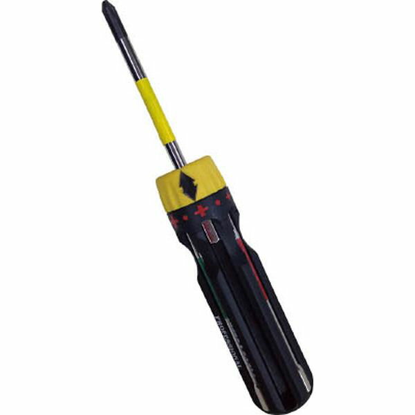 ・ハンドルに6種類のカラービットを内蔵しています。・6色カラー展開で先端サイズの見分けが簡単です。・ビットを無くす心配がありません。・軸長(mm):78・全長(mm):197・セット内容:[[(+)]]1、[[(+)]]2、[[(+)]]3...