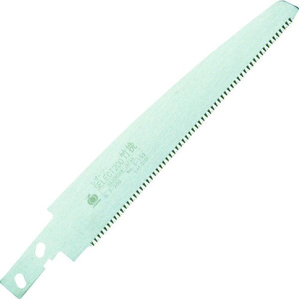 ・竹専用タイプです。竹林での伐採や竹材加工に使用できます。スムーズな切味と切口の綺麗さが特長です。・竹・竹林伐採・刃長(mm)：200・全長(mm)：250・適合本体：152・刃ピッチ(mm)：1.5・刃厚(mm)：0.9・衝撃焼入れ・無電...