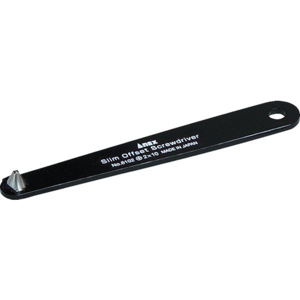 ・極薄ヘッド幅10mm(6102-0-14は14mm)で、より狭い作業スペースで使用できます。・押し付け力に優れたフラット形状でカムアウト防止に有利に働きます。・刃先：［［＋］］No.2・全長(mm)：108・幅(mm)：16・幅：16mm...