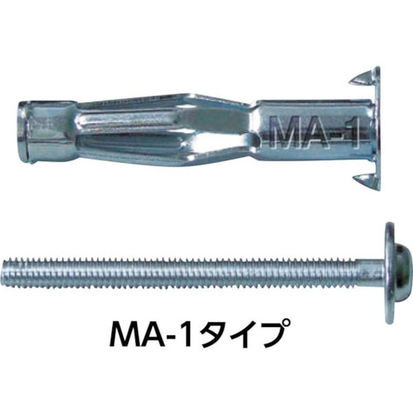 ・エアコン室内機取付専用アンカーです。・石こうボードへのエアコン室内機取付に。・ねじの呼び：M4・ねじ長さ(mm)：42・下穴径(mm)：8〜9・ドリル径(mm)：8・最大引張強度：0.67kN(石こうボード厚さ12.5mm)、0.55kN...