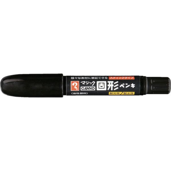 ・握りやすく書きやすいスティックペンタイプの固形ペンキマーカーです。・キャップを取れば直ぐに使えて、ペンキのように液ダレせず、ピンポイントな部分に使用可能です。・一定の書き味で最後まで使用できます。・金属、ガラス、セラミック、発泡スチロール...