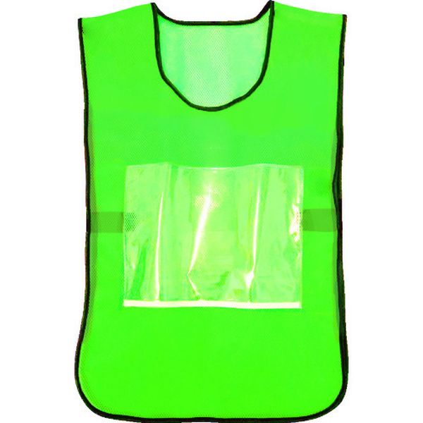 ・A4サイズの用紙などを任意で入れることができます。・ポケットのファスナーが下向きのため雨水が浸入しにくくなっています。・背中にもポケットがついています。・交通整理・建築現場・各種訓練。・色：グリーン・着丈(cm)：70・胴周り(cm)：約...