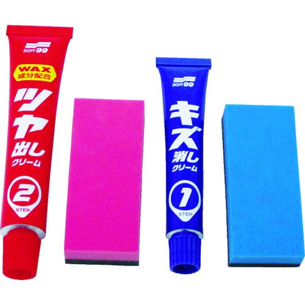 ・ちょっとしたキズ、くすみや汚れの固着など、塗装面のトラブルを手軽に解消できる中細タイプの「キズ消しクリーム」と、極細タイプの「ツヤ出しクリーム」の2種類のセットです。・専用スポンジ付で全塗装色対応です。・塗装表面の小キズ消し、ペイント後の...