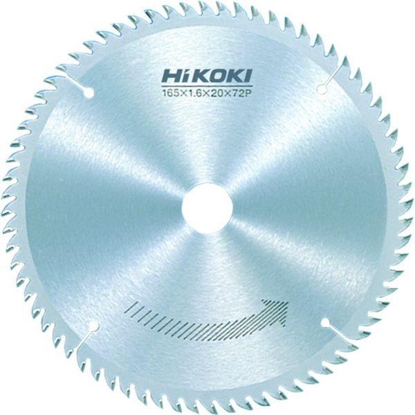 ・造作用のチップソーです。・一般木材の切断に。・外径(mm)：165・刃厚(mm)：1.6・穴径(mm)：20.0・刃数：72・最高使用回転数(rpm)：9200・刃数(枚)：72・台金：炭素工具鋼・チップ：超硬・日立工機(株)のブランドは...