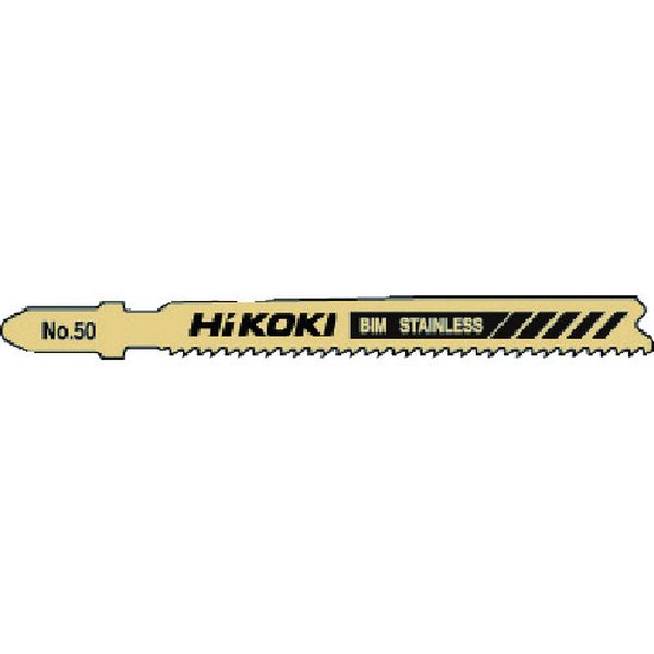 ・日立ジグソー用替刃です。・ステンレスの切断に。・山数：13・全長(mm)：92・厚さ(mm)：0.9・有効刃長(mm)：67・適合機種：ハイコーキ(旧日立)、ボッシュ、マキタ、リョービなどのTシャンク形状のジグソー・切断能力(mm)アルミ...