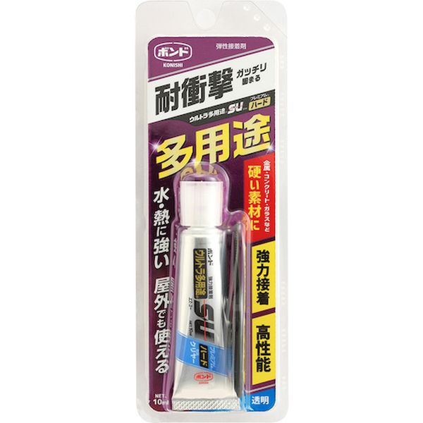 ・アルミ、ステンレス、タイルなど硬い素材を強力接着します。・無溶剤タイプです。・新ポリマー(シリル化ウレタン樹脂)を採用し、固着スピードと透明性を飛躍的に向上させました。・ポリエチレン、ポリプロピレンには、接着しません。・金属、コンクリート...