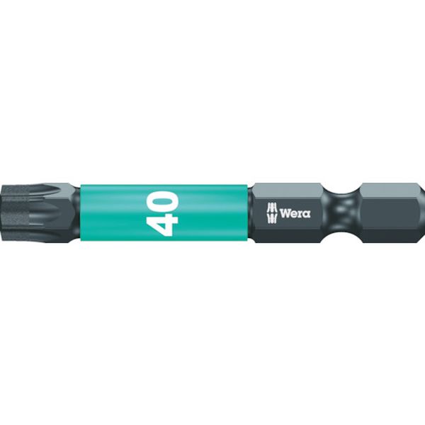 ・インパクトドライバー用の強靭なビットです。・別売のインパクタービットホルダ(057675、057676)と一緒に使用することでさらに、寿命が伸び、コスト削減に貢献します(トライトーション効果)。・刃先：T40・全長(mm)：50・シャンク...