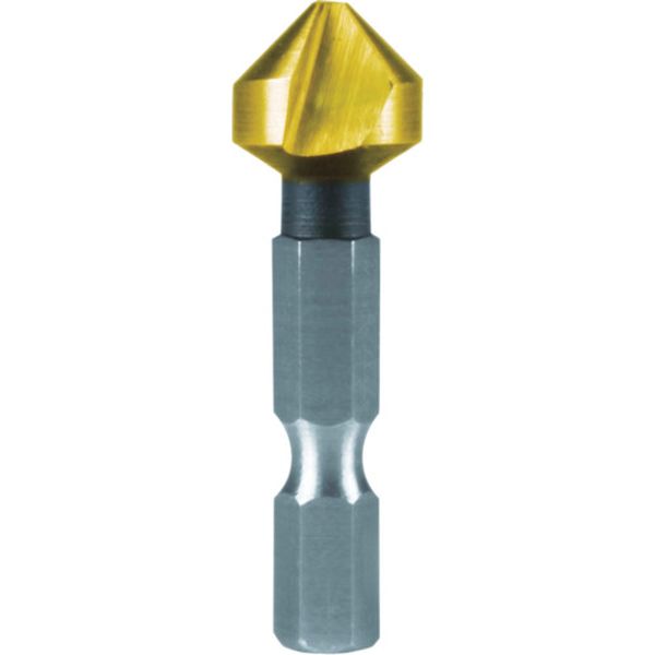 ・六角軸(6.35mm)のチャックに素早く着脱できます。・バリやビビリを最小限に抑えます。・被削材:鉄、鋳鉄、非鉄金属、軽金属。・有効刃径(mm)：6.3・先端径(mm)：1.5・全長(mm)：38・シャンク径(mm)：6.35・先端角(°...