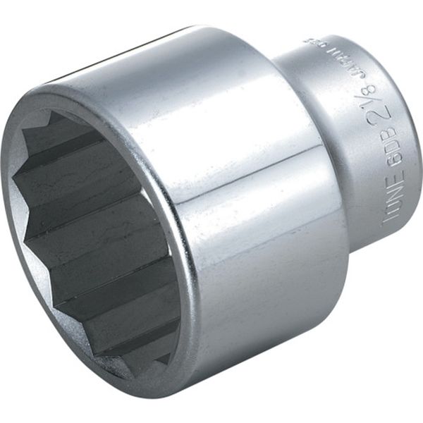 ・スタンダードタイプの対辺12角形状です。・差し込み後、トルクをかけてもナメにくくなっています。・インチサイズのソケットです。・ボルト・ナットの締付け・緩め作業用。・対辺寸法(インチ)：1-3/8・差込角(mm)：19.0・全長(mm)：5...