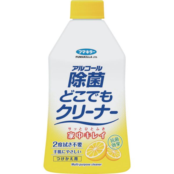・キッチンの油汚れや食べこぼし、ドアノブの手あか、リビングのヤニ汚れなど家中の汚れを落とします。・天然発酵アルコールとアルカリ電解水で洗浄、除菌します。・2度拭き不要で、ベタつきも残りません。・除菌・消毒・タイプ：詰替用・容量(ml)：30...
