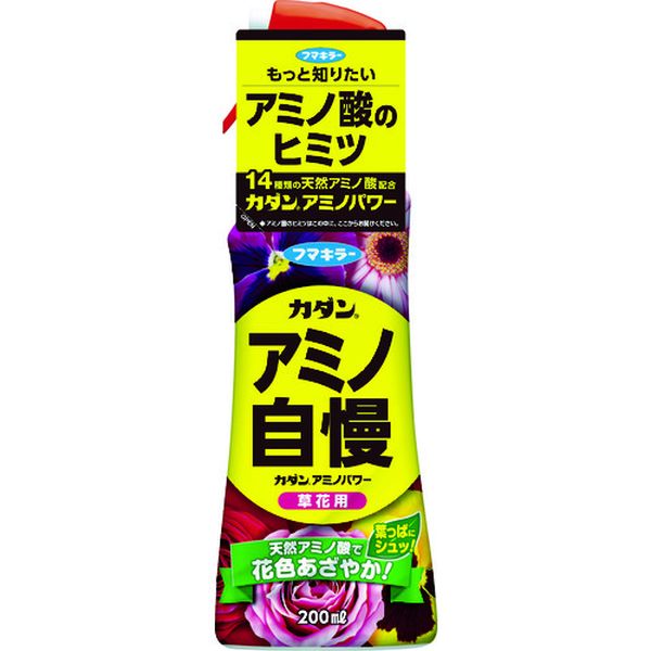 ・葉にスプレーするだけで植物に欠かせないアミノ酸を補給します。・14種類の天然アミノ酸が花つき、実付をよくします。・植物の活力剤。・植物の活力剤・容量(ml)：200・高さ(mm)：212・タイプ：草花用・天然アミノ酸・生産国 日本・JAN...