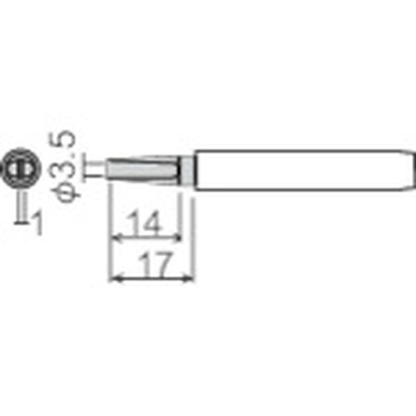 ・コテ先名称：D型・適合機種：984・985・生産国 日本・JANコード 4962615002601・質量 8g・コード：281-6822 ・品目：980TD980-T-D楽天 HD店　