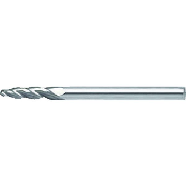 ・シャンク径3mm、アルミニウム切削用の超硬バーです。・形状：砲弾(アルミカット)・刃径(mm)：3.0・刃長(mm)：12.7・軸径(mm)：3・軸長(mm)：25.3・タイプ：オール超硬・最高使用回転数(rpm)：40000・全長(mm...