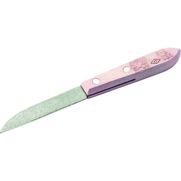 ・木やゴム、布などの非金属の物を削る、裂く作業に使用できます。・耐腐食性です。・石油化学工場、精油所、製錬所、船舶、ガス工場、ペイント工場、化学工場など火花を嫌う場所で使用します。・再研磨には両頭グラインダーを使用してください。・刃幅(mm...