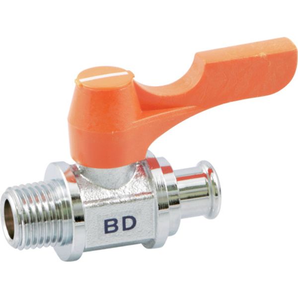 ・ボールバルブと継手の一体化コンパクトな形状です。・インジケータの採用により内部開閉状態が一目でわかります。・エアコックに最適です。・0.98MPa(80℃〜-10℃)の水、空気、油用です(凍結個所は除く)。・接続口径D1：R1/2・高さ(...