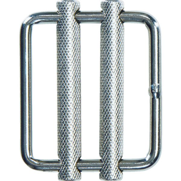 ・簡単にPPベルトをしっかり結束できる専用金具です。・PPベルト専用金具。・ベルトの引き締め。・最大使用荷重(kg)：150・適合幅(mm)：50・横(mm)：61・寸法(mm)B：44・寸法(mm)C：5・寸法(mm)A：51・寸法(mm...